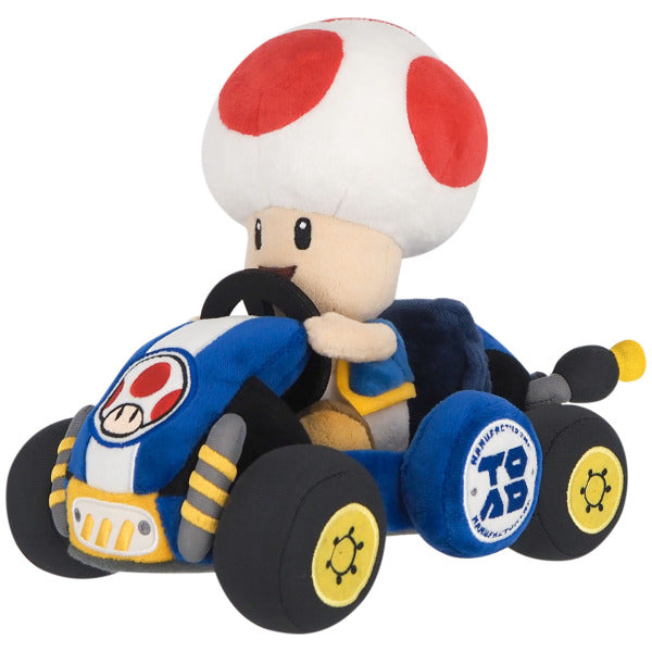 Mario Kart World Toad in Kart 8.5″ Plush