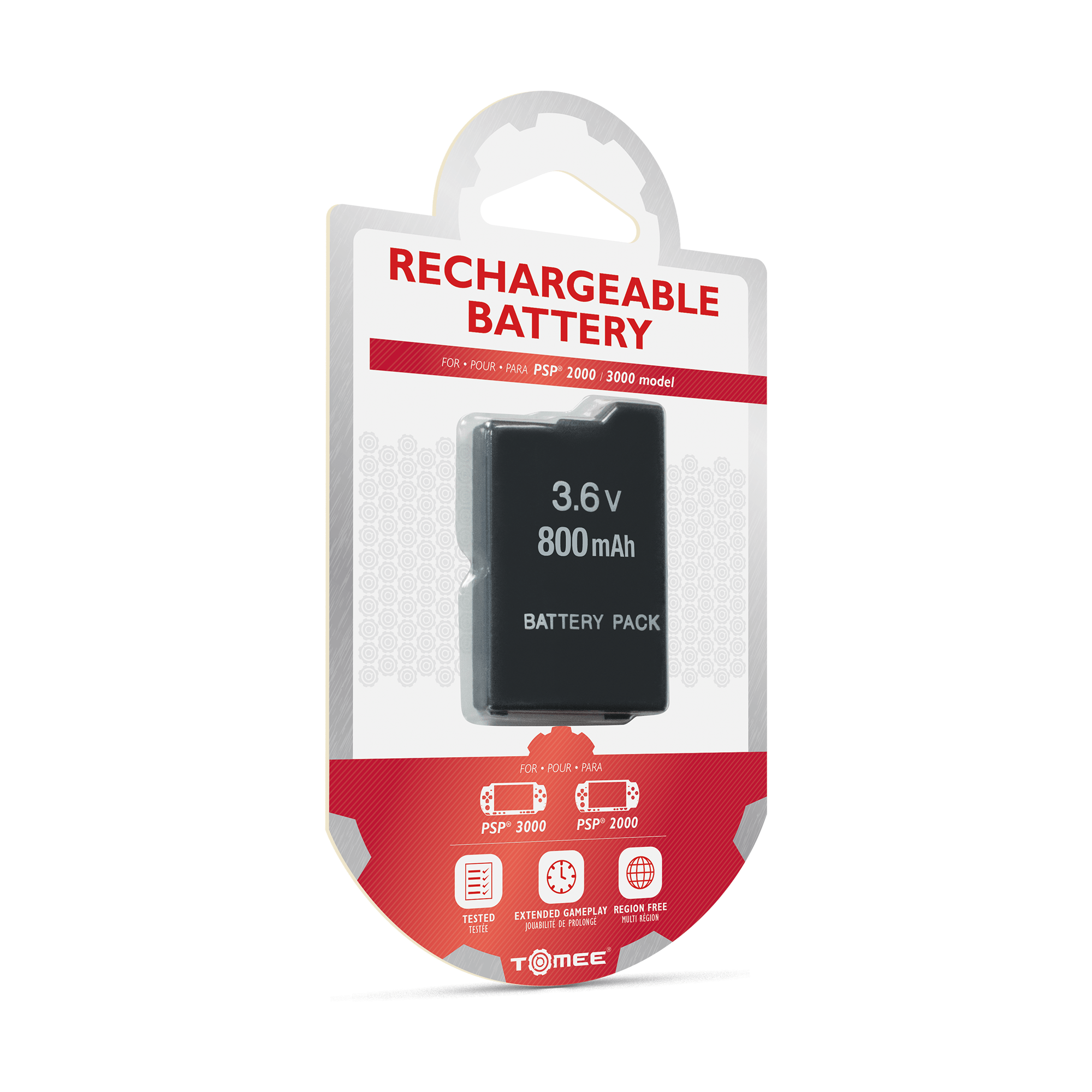 Rechargeable Battery Pack for PSP 3000/ PSP 2000 - Tomee